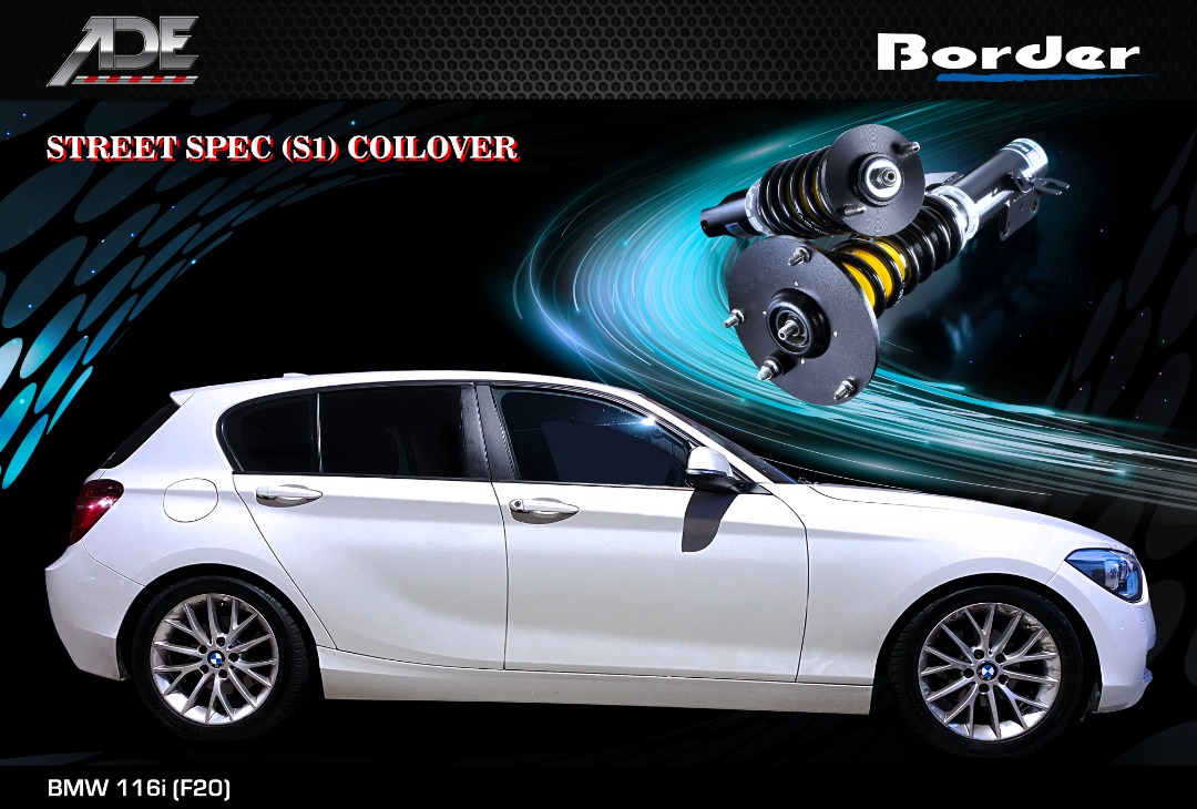 BORDER STREET SPEC (S1) COILOVER ON BMW 116i (F20), Car Accessories ...