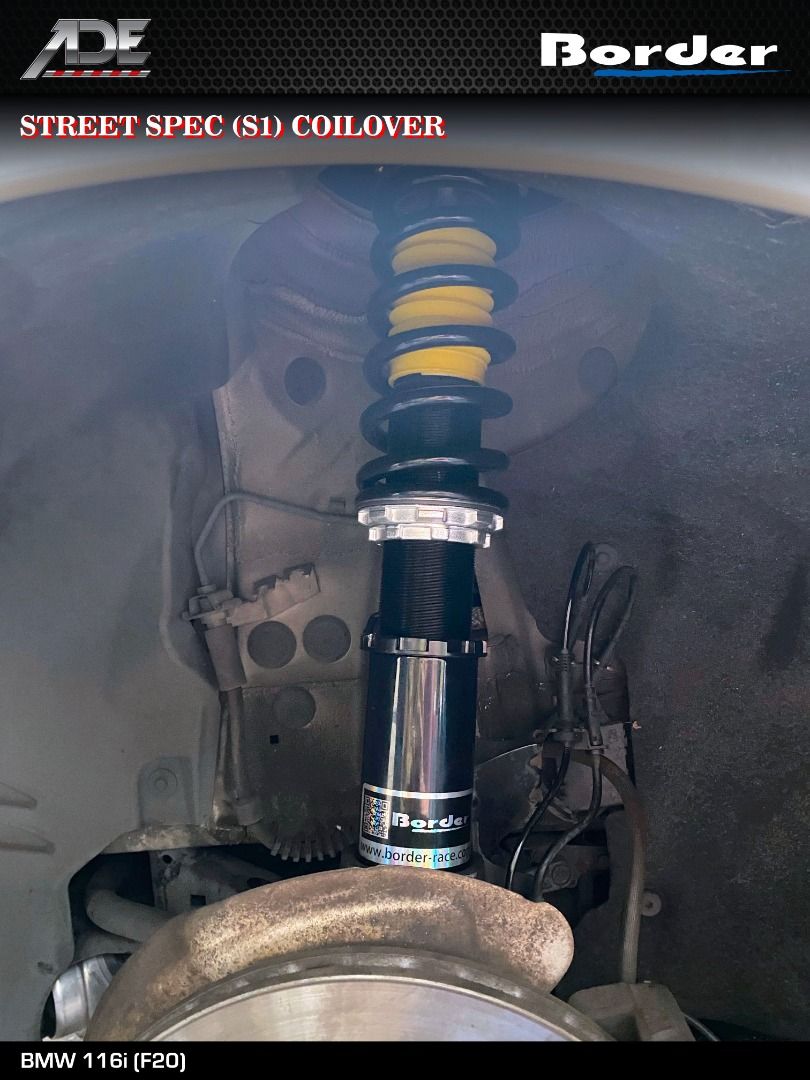 BORDER STREET SPEC (S1) COILOVER ON BMW 116i (F20), Car Accessories ...