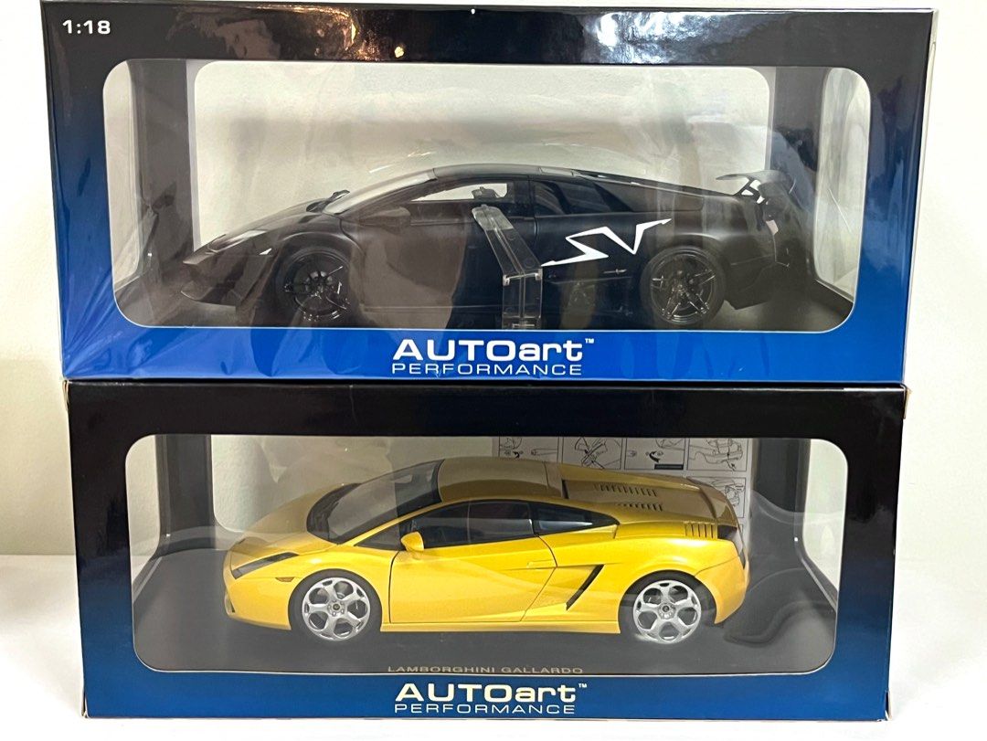 BUNDLE AUTOart Lamborghini Murcielago LP670-4 SV + Gallardo Coupe 1/18 ...
