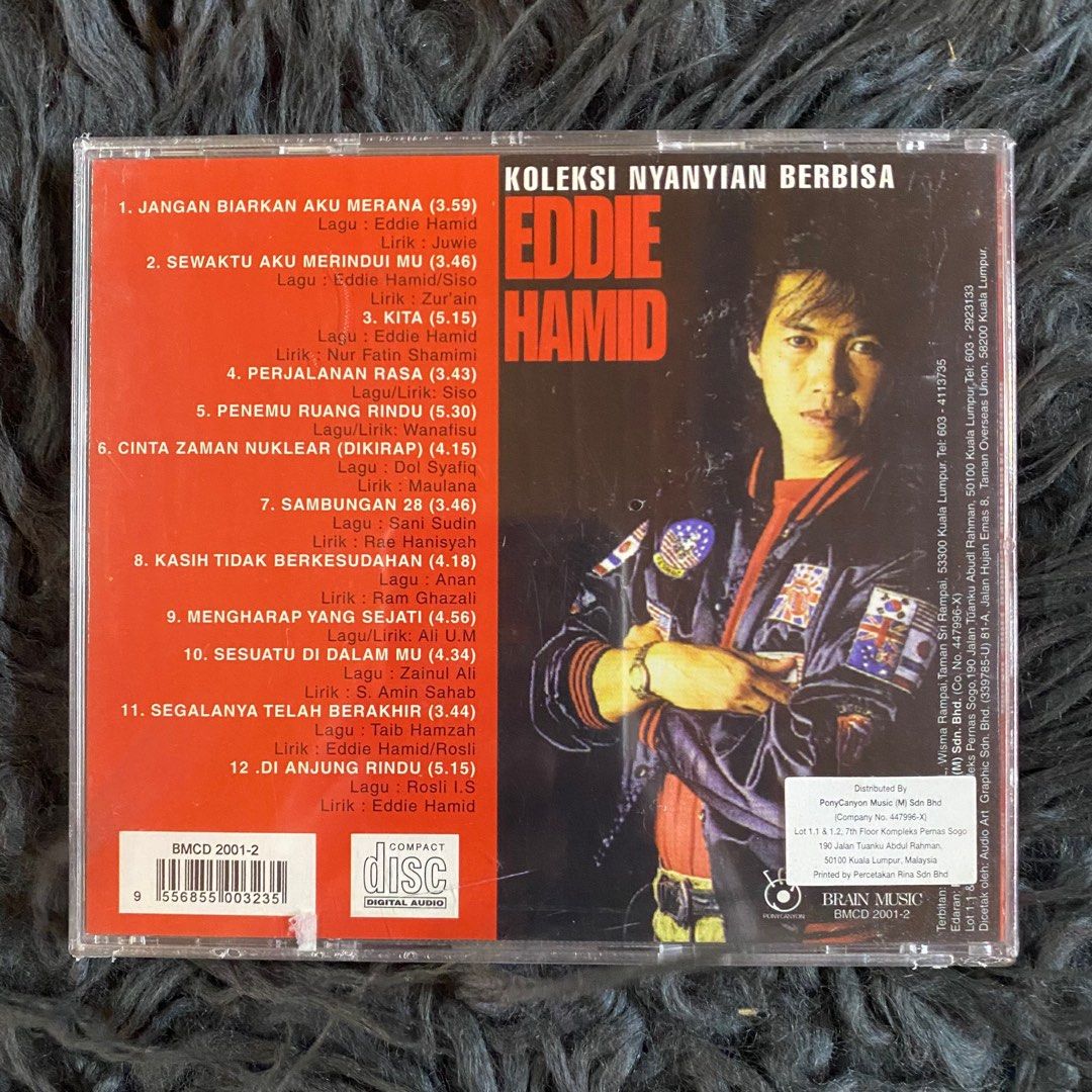 CD EDDIE HAMID KOLEKSI NYANYIAN BERBISA, Hobbies & Toys, Music & Media, CDs & DVDs on Carousell