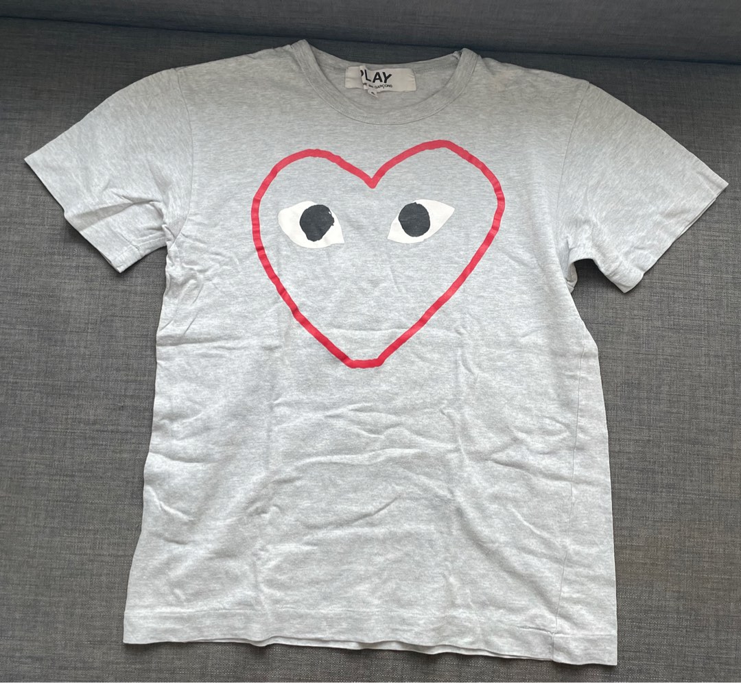CDG Play Tee, Men's Fashion, Tops & Sets, Tshirts & Polo Shirts on ...