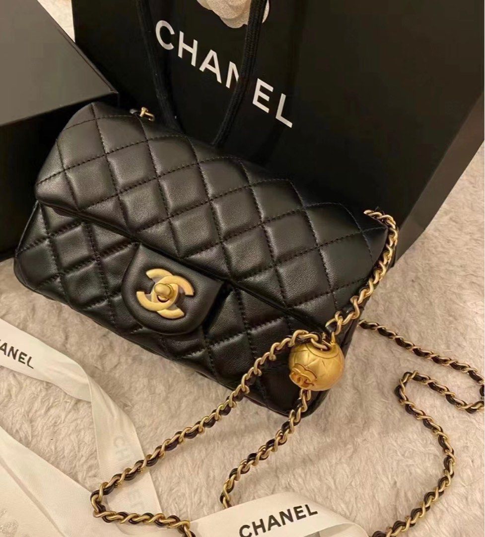 Chanel cf 金球mini, Luxury, Bags & Wallets on Carousell