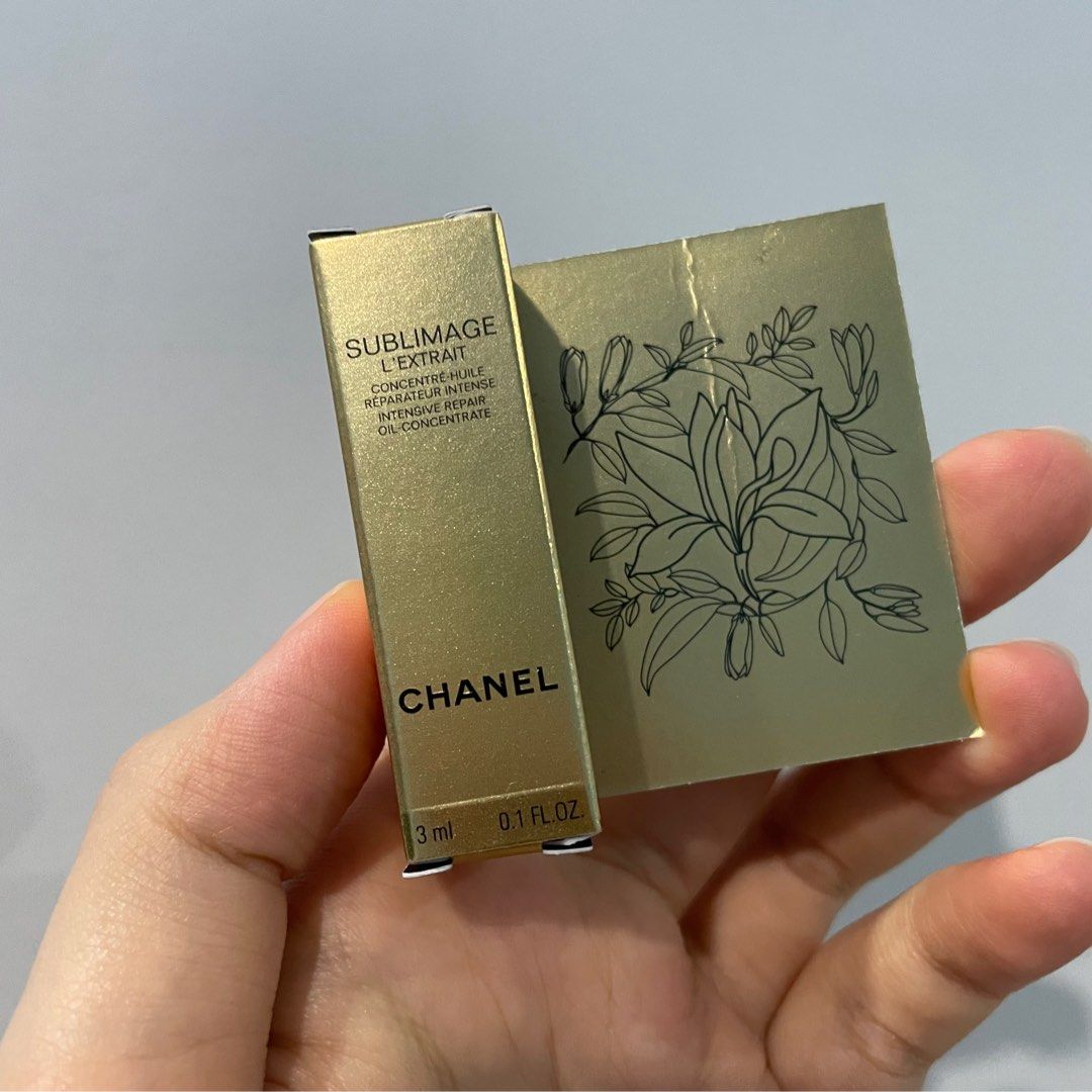 CHANEL SUBLIMAGE L’EXTRAIT Intensive Repair Oil-Concentrate 3ml, Beauty & Personal Care, Face ...