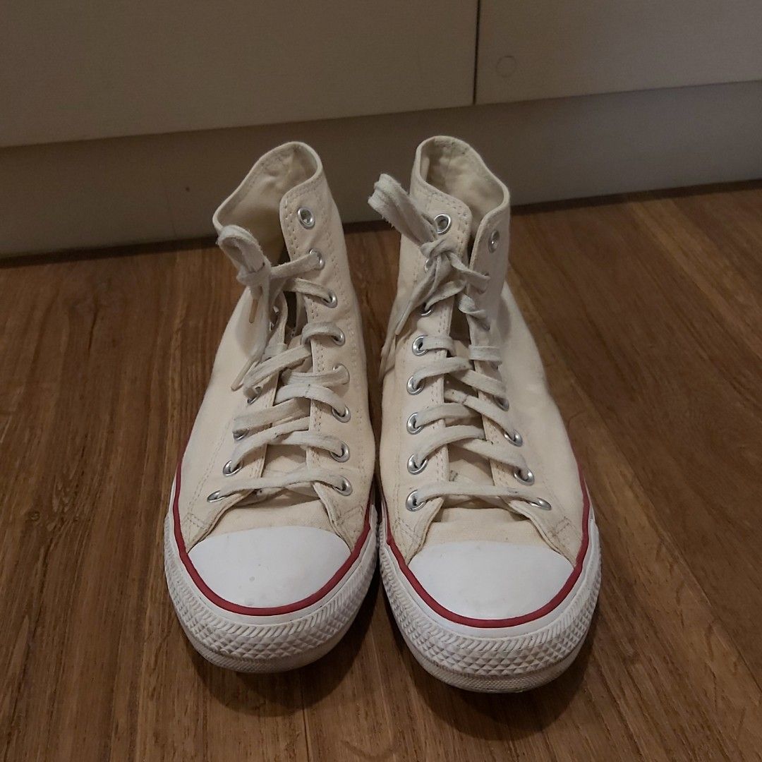 Converse Chuck Taylor All Star Hi Sneakers - Cream, Men's Fashion ...
