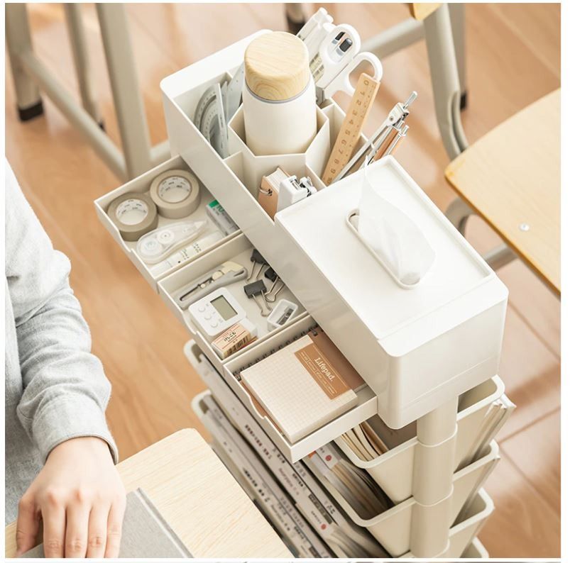 Desk Bookshelf Book Stand Desk Side Reading Rack Storage Bookends Large ...