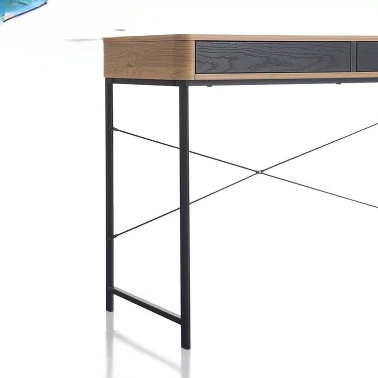 DESMOND Modern Industrial Study Table, Furniture & Home Living ...