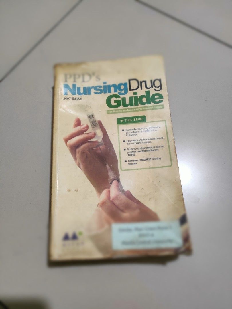 Drug Hand Book, NANDA, PPD Bundle on Carousell
