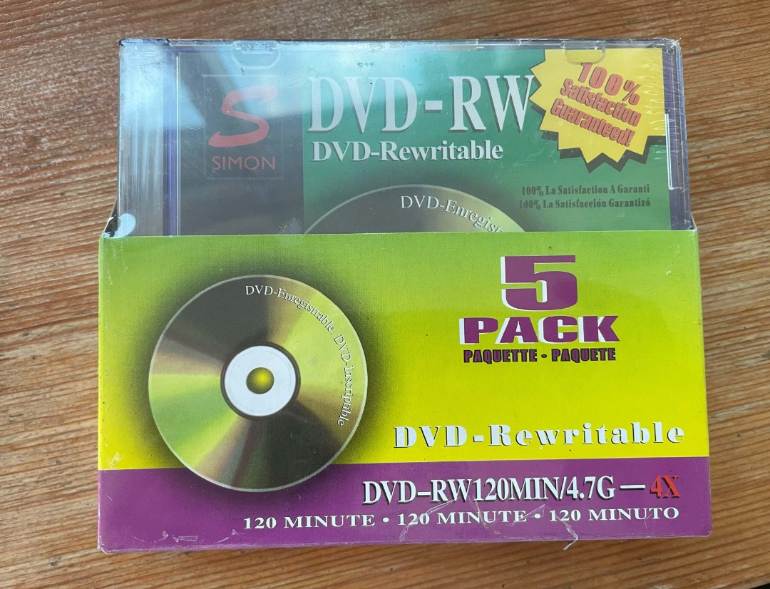 DVD Disks Rewritable, Hobbies & Toys, Music & Media, CDs & DVDs on ...