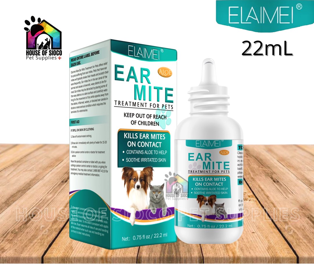 Ear Mite Treatment for Pets 22.2mL, Pet Supplies, Health & Grooming on ...