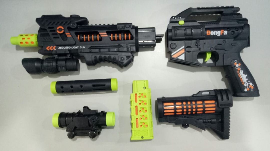 Electronic Toy Gun With Colorful Light and Sound Electric Luminous Gun ...