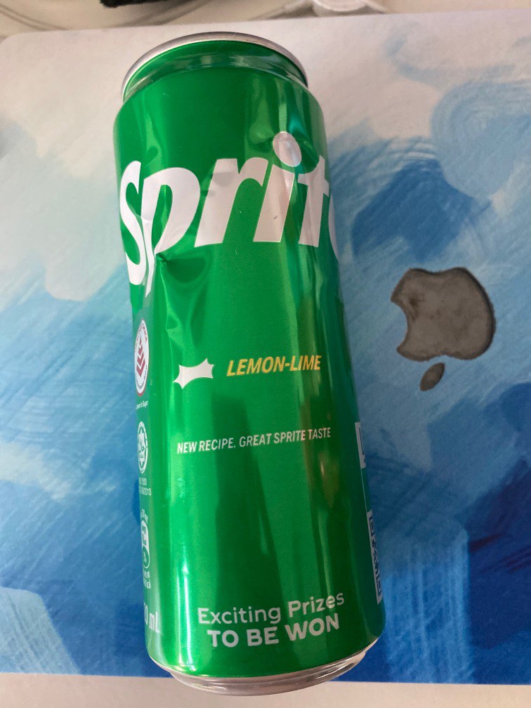 Empty Sealed Sprite Lemon Lime Can, Food & Drinks, Beverages on Carousell