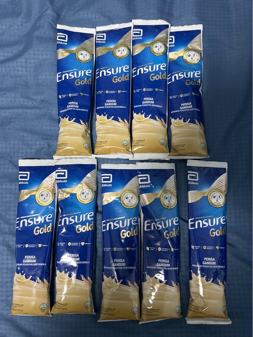 Ensure gold sachet (wheat), Health & Nutrition, Health Supplements ...