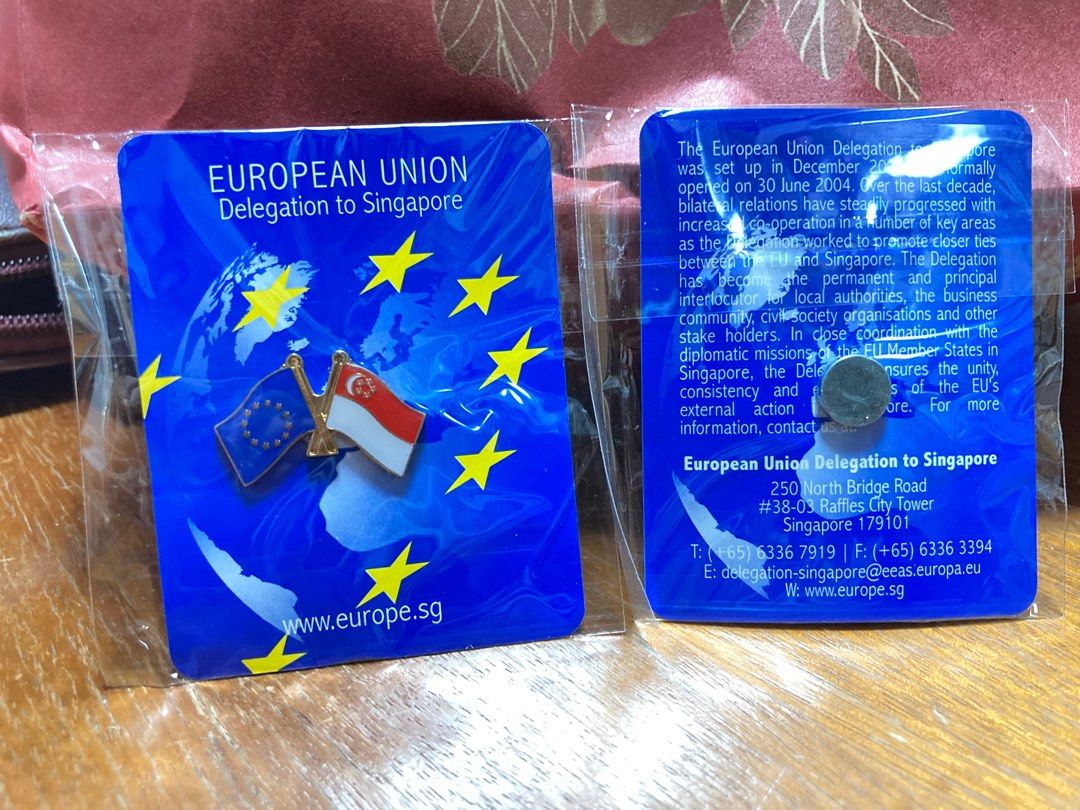 European union delegation to Singapore magnet pin, Hobbies & Toys ...