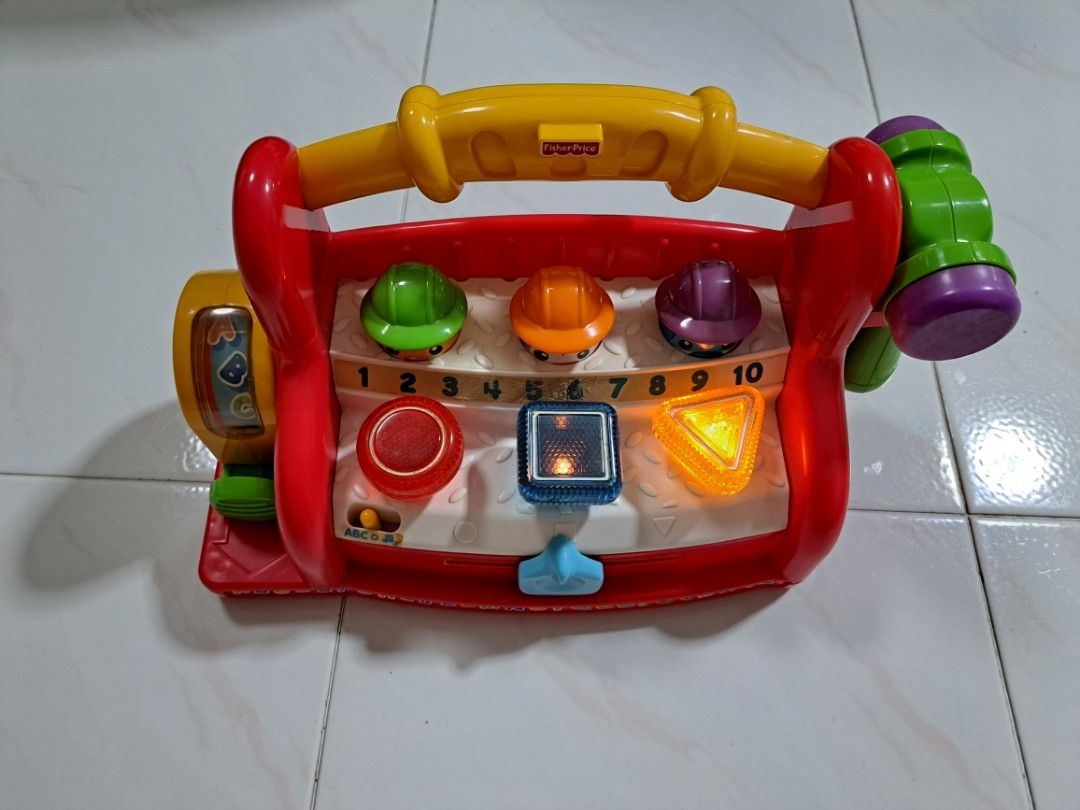 Fisher Price Musical Light Up Learning Tool Bench Toys, Babies & Kids ...