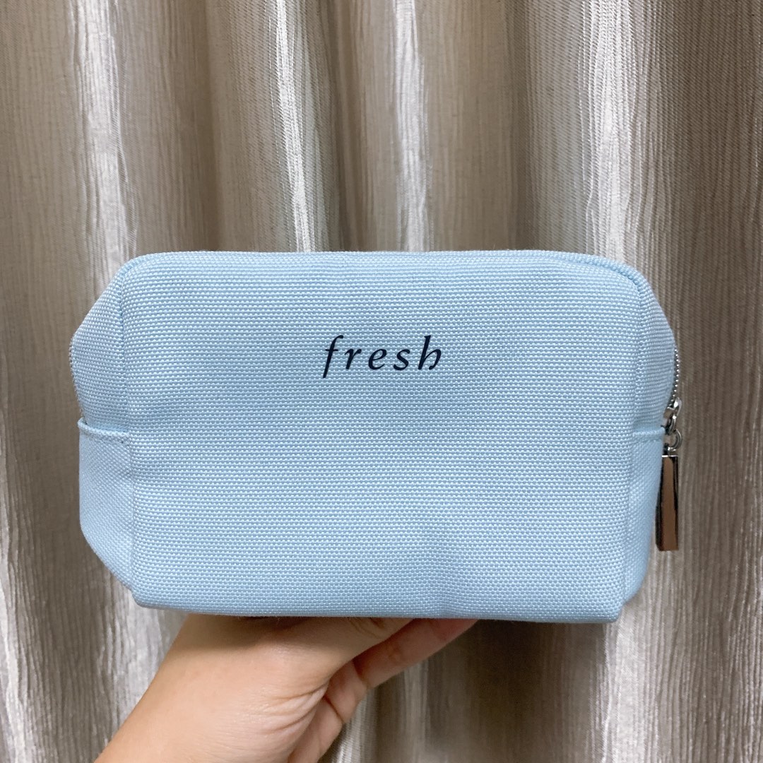 Fresh Baby Blue Cosmetics Pouch, Women's Fashion, Bags & Wallets ...