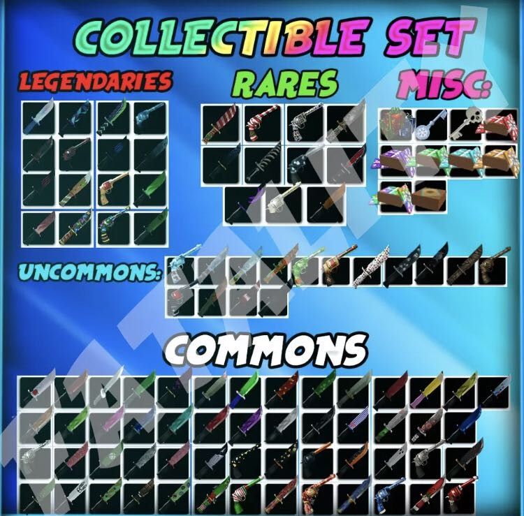 Full collectible set mm2, 其他, 其他 - Carousell