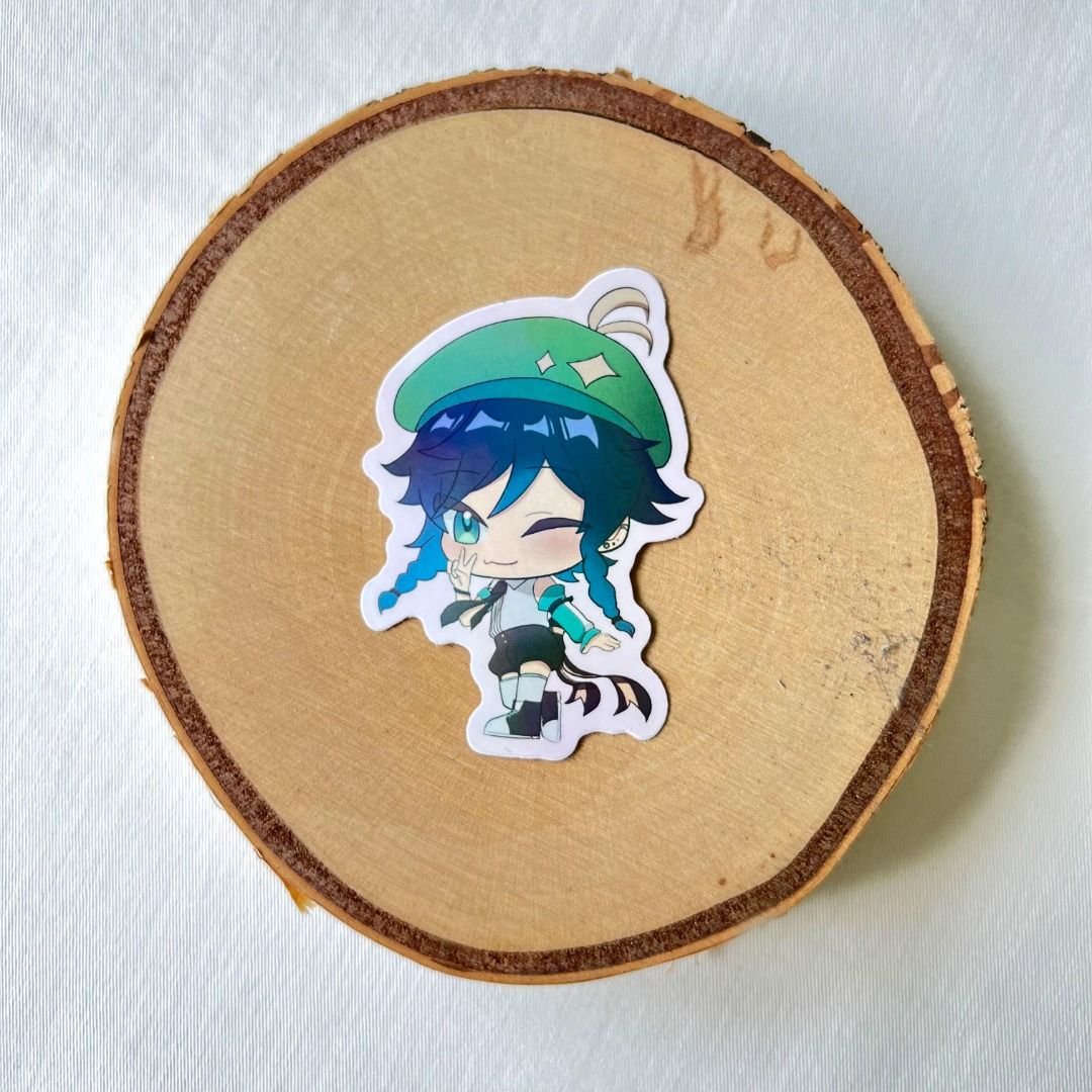 Genshin Impact 6CM 6nemo Sticker holo pack : Aether Heizou Kazuha ...