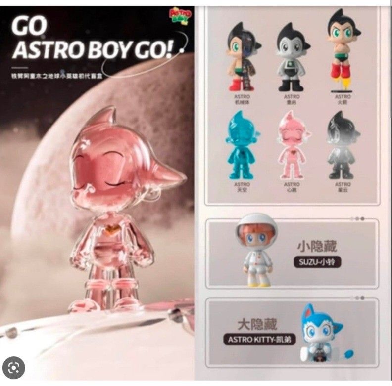 Go Astro Boy Go Blind Box Series Blue and Pink, Hobbies & Toys, Toys ...