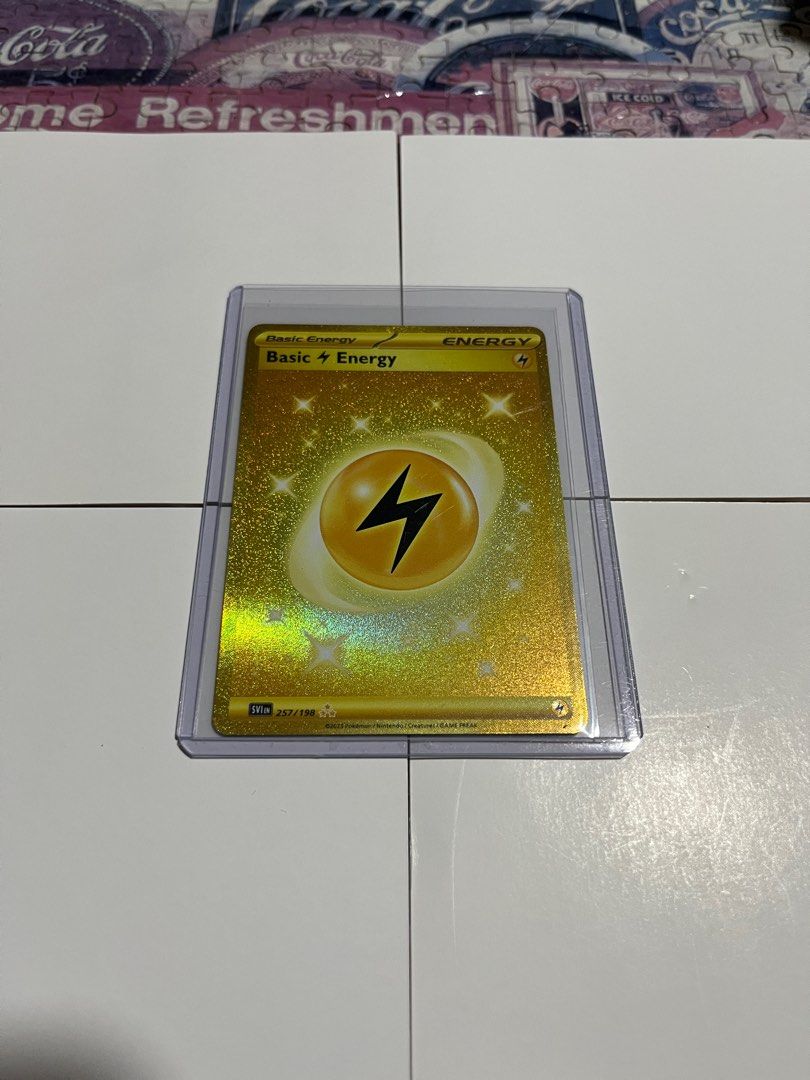 Gold Energy Card, Hobbies & Toys, Toys & Games on Carousell