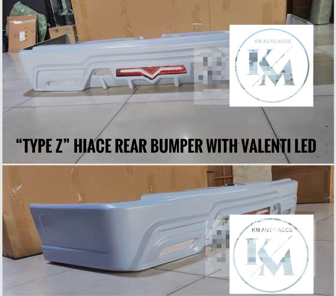 Hiace Rear Bumper with Valenti Led / Hiace accessories, Car Accessories ...