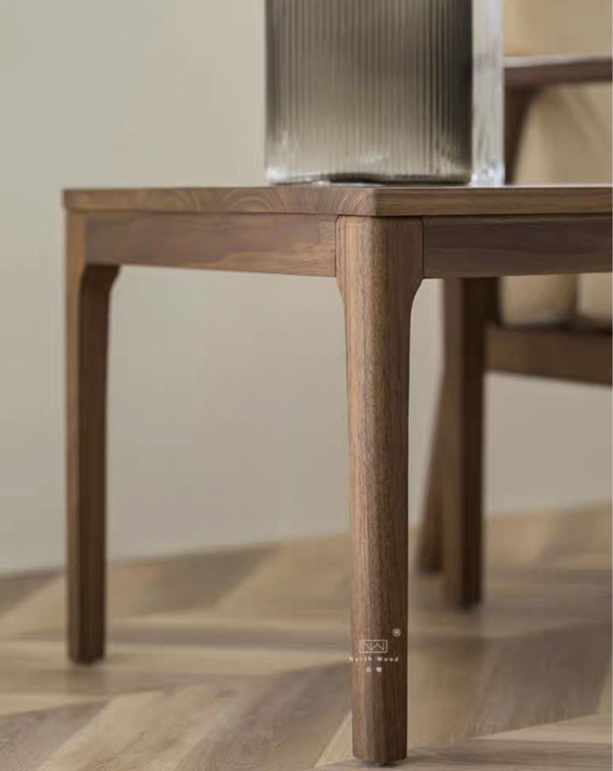 HIRO Walnut Wood Side Table, Furniture & Home Living, Furniture, Tables & Sets on Carousell