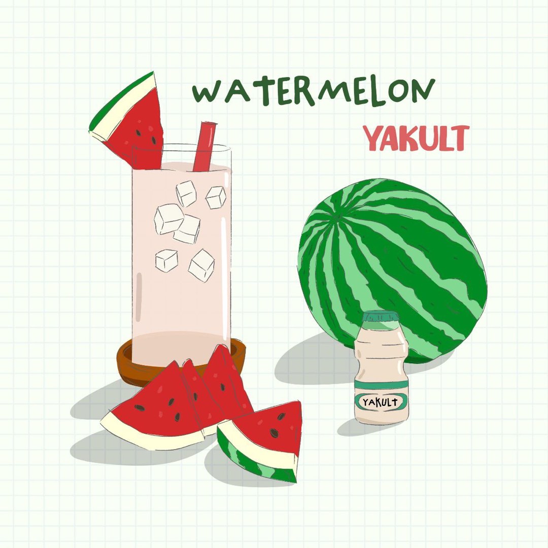 Homemade Watermelon Yakult 500ml, Food & Drinks, Other Food & Drinks on ...