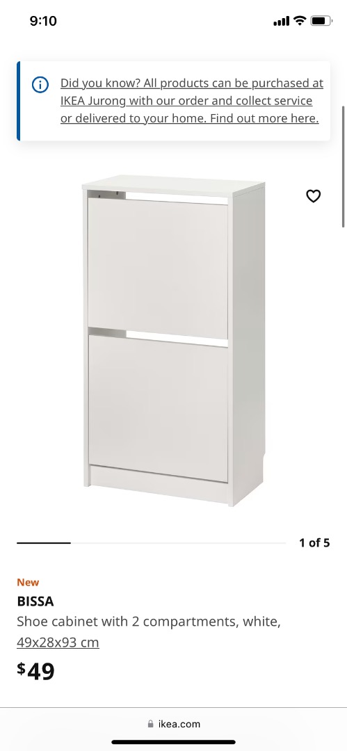 IKEA Bissa shoe storage cabinets (x2), Furniture & Home Living ...