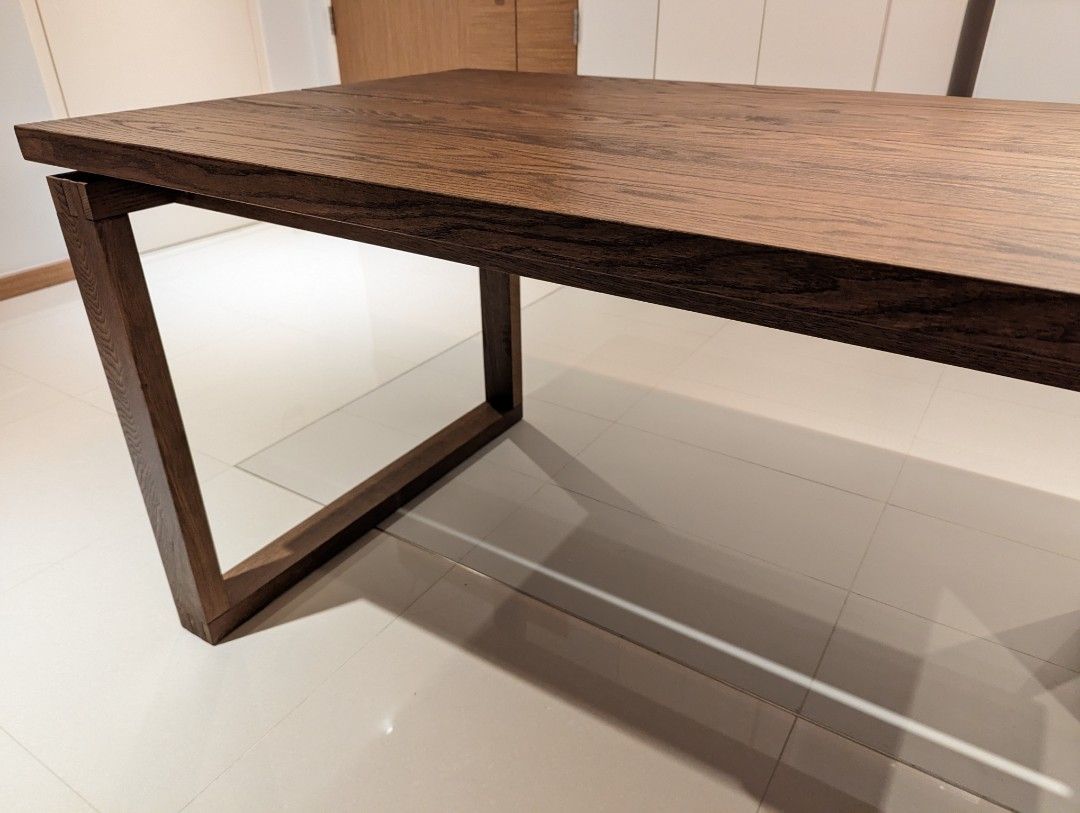 IKEA Morbylanga Solid Wood Oak Dining Table, Furniture & Home Living ...