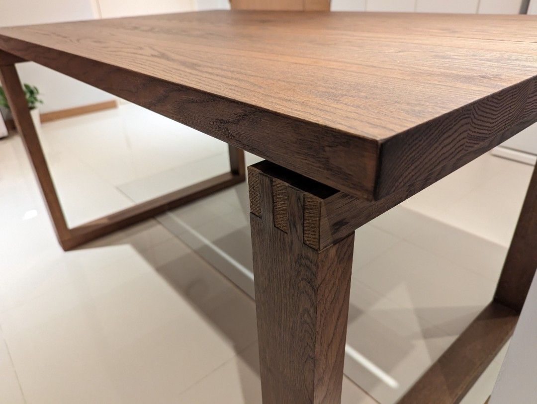 IKEA Morbylanga Solid Wood Oak Dining Table, Furniture & Home Living ...