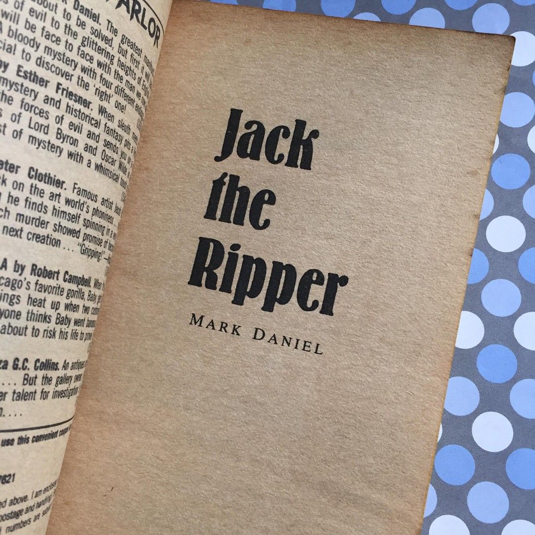 Jack the Ripper by Mark Daniel, Hobbies & Toys, Books & Magazines ...