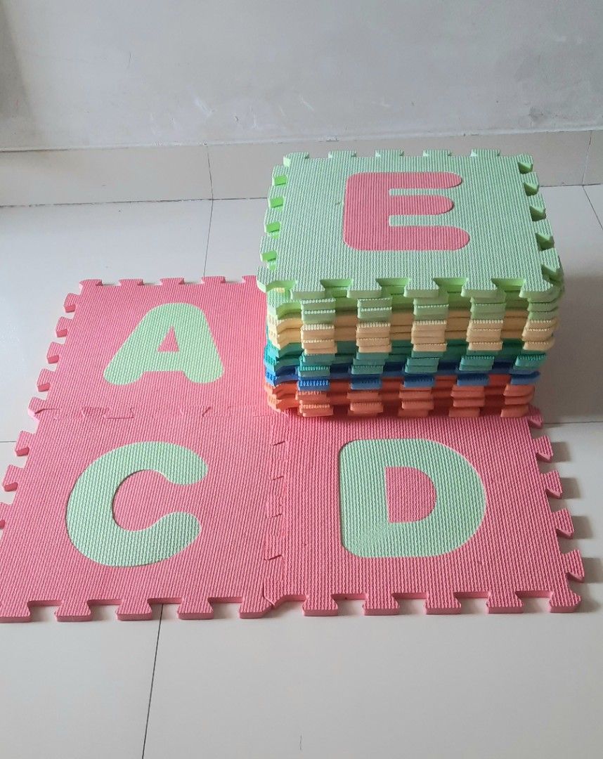Karpet Busa Anak / Puzzle / Playmate Motif Huruf, Perabotan Rumah di ...