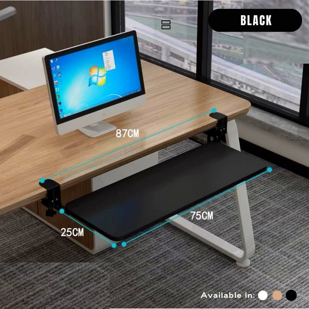 [SG STOCK] Ergonomic Desktop Table Extension Board | Retractable Sleek ...