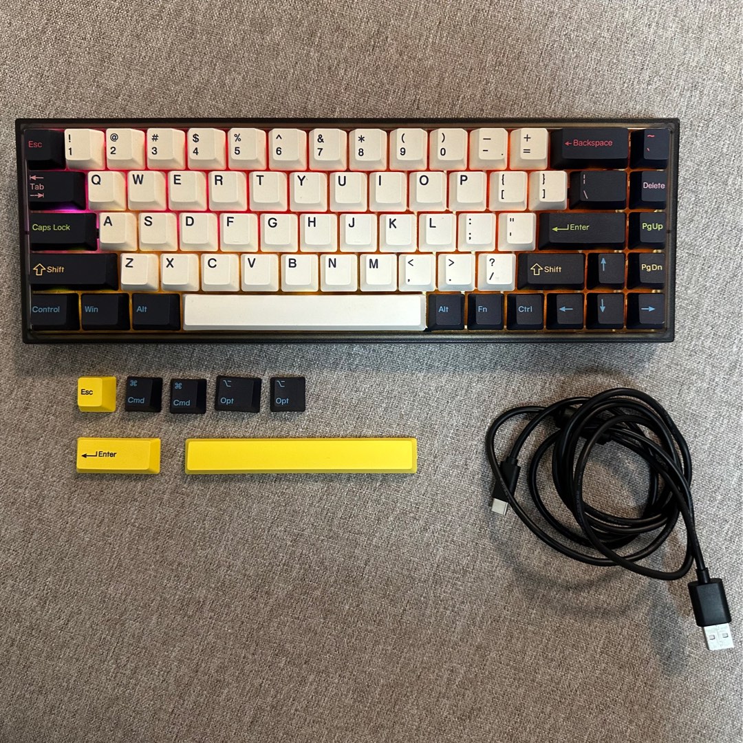 Keydous NJ68 Brass Plate Mechanical Keyboard , Computers & Tech, Parts ...