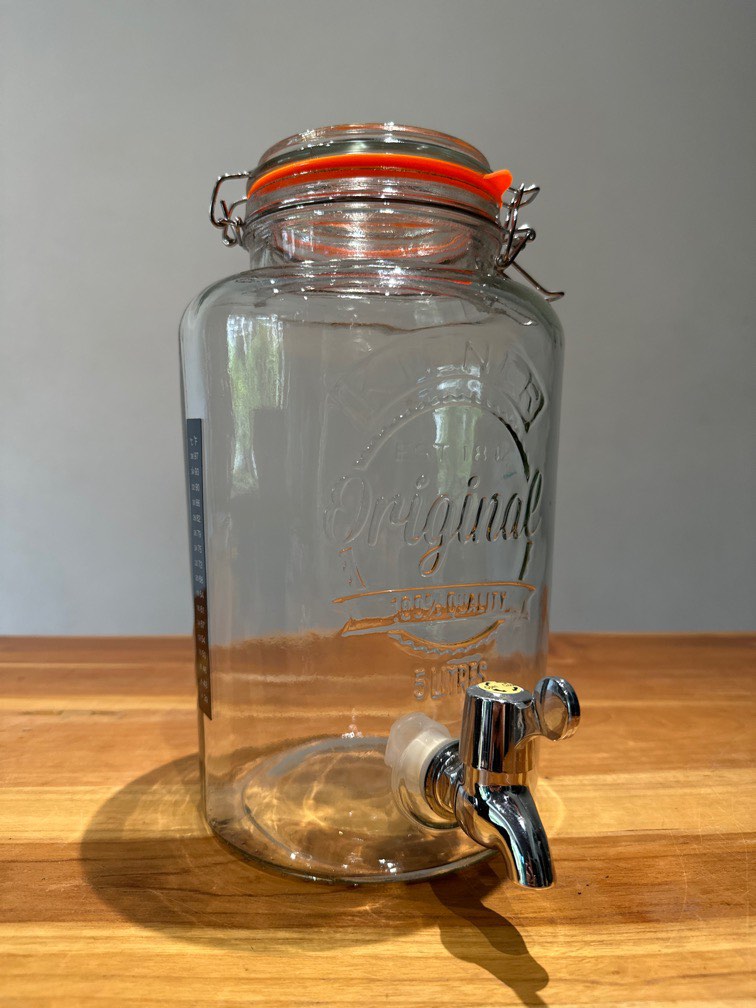 KILNER original 5l glass dispenser., Furniture & Home Living ...