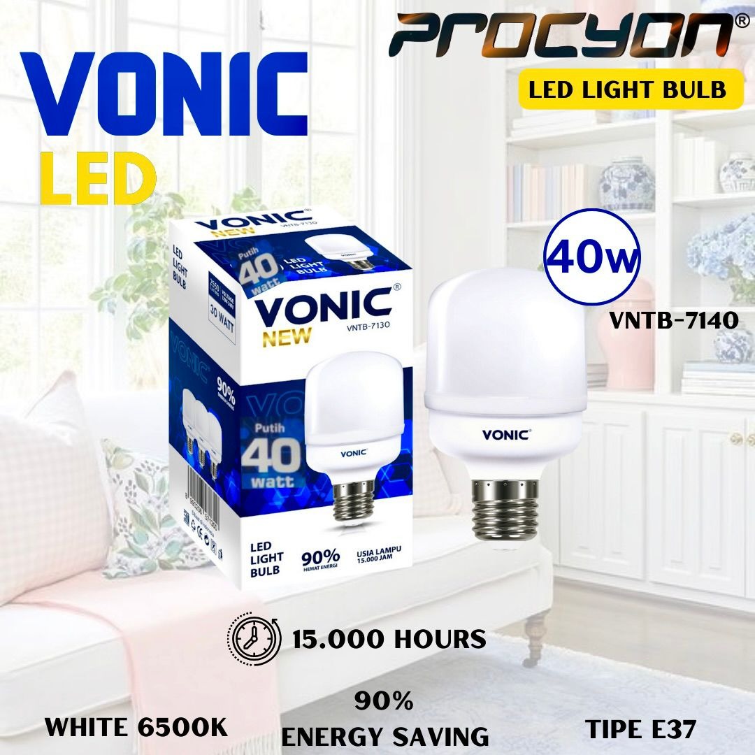 Lampu Led Vonic 40W T-Bulb, Perabotan Rumah di Carousell