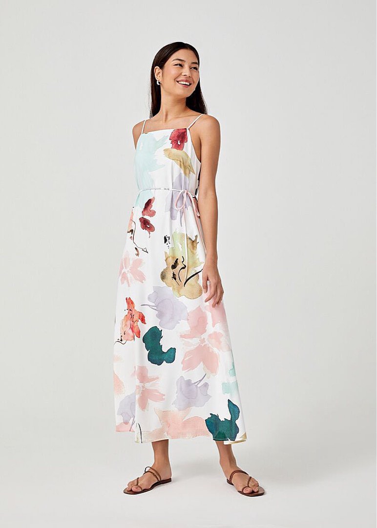 LB Desiree Strappy Maxi Dress in Floral Dance, Women's Fashion, Dresses ...