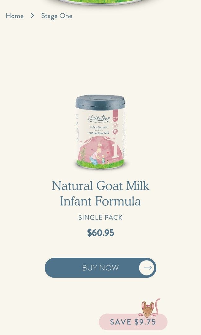 Little Oak Infant Formula - Natural Goat Milk, Babies & Kids, Nursing & Feeding, Breastfeeding ...