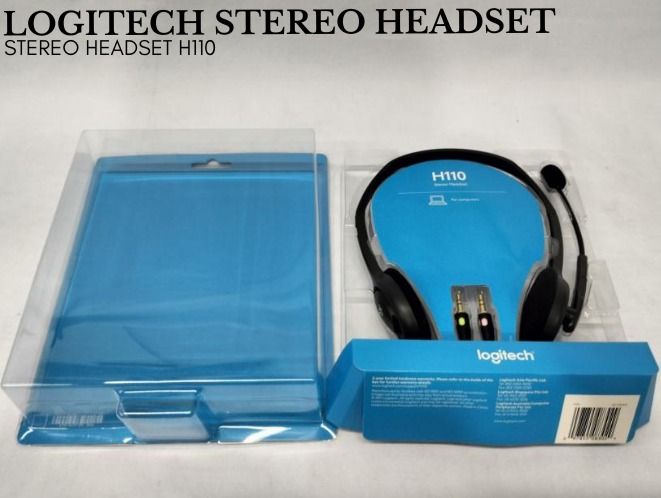 LOGITECH H110 Stereo Headset 3.5mm multi-device headset, Audio ...