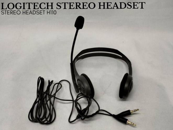 LOGITECH H110 Stereo Headset 3.5mm multi-device headset, Audio ...