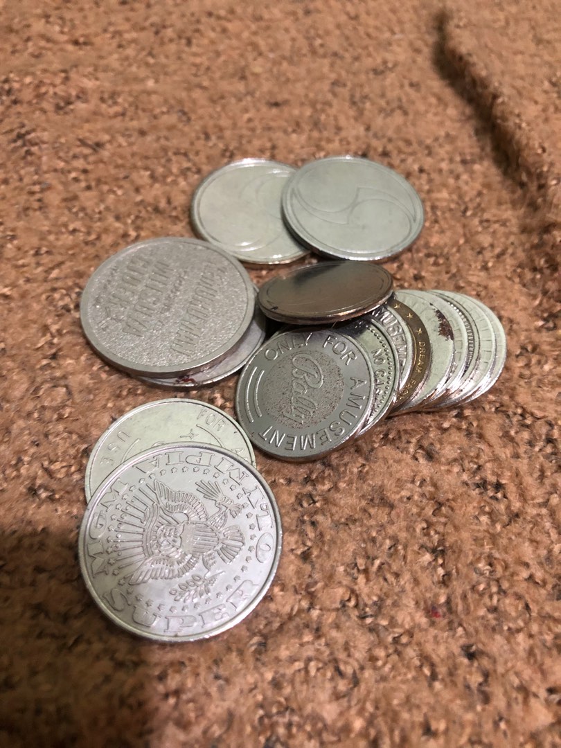 Lot set of old vintage amusement park coins on Carousell