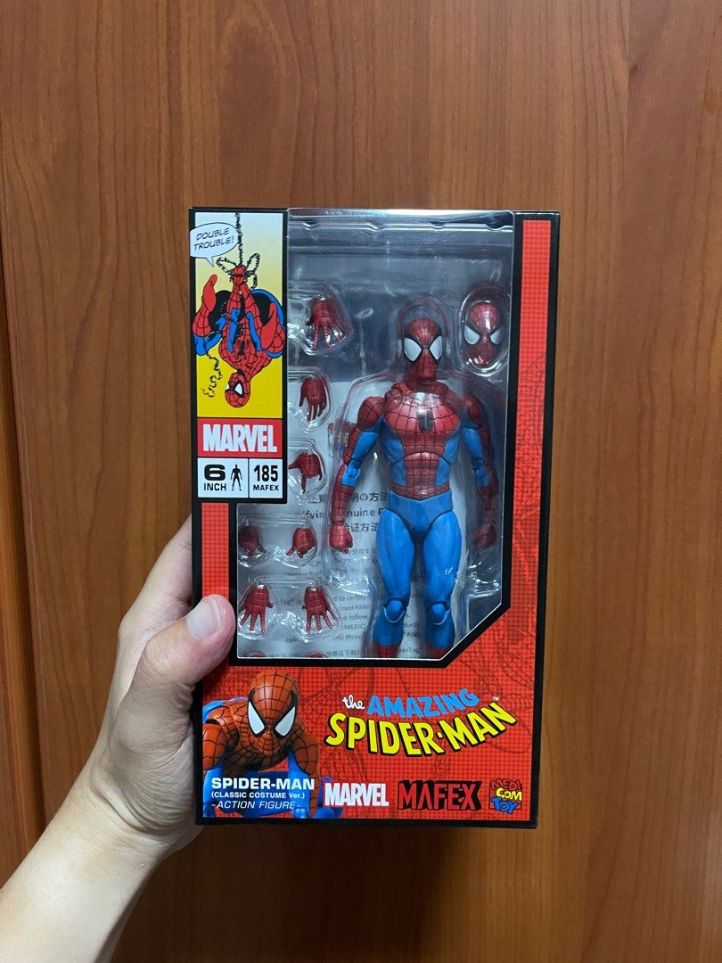 Mafex Spider-Man Classic Costume Version No.185, Hobbies & Toys, Toys & Games on Carousell