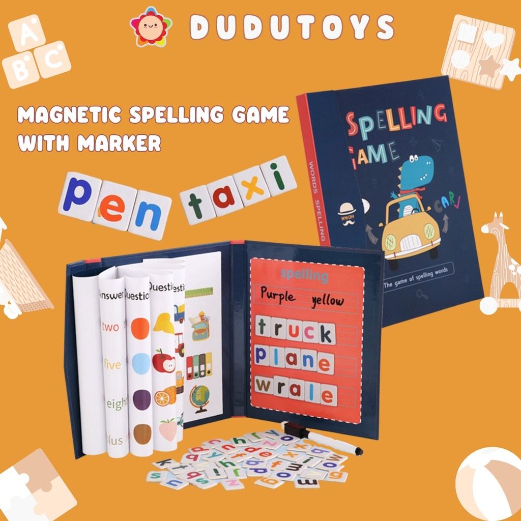 Magnetic Spelling Game, Hobbies & Toys, Toys & Games on Carousell