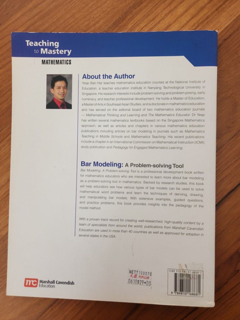 Mathematics Bar Modeling - A problem solving tool, Hobbies & Toys ...