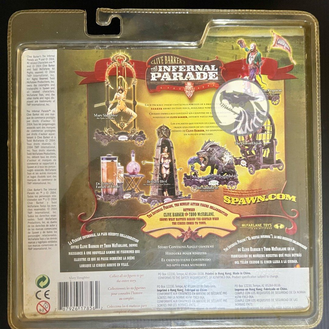 Mcfarlane Toys horror| Clive Barker Infernal Parade | Mary Slaughter ...