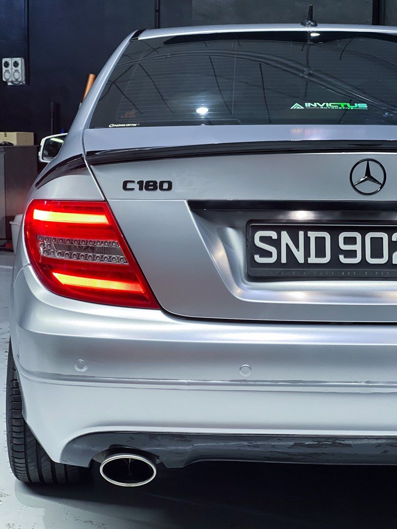 Merc C180 Full Body Wrap In Ghost Chrome Sliver, Car Accessories, Car ...