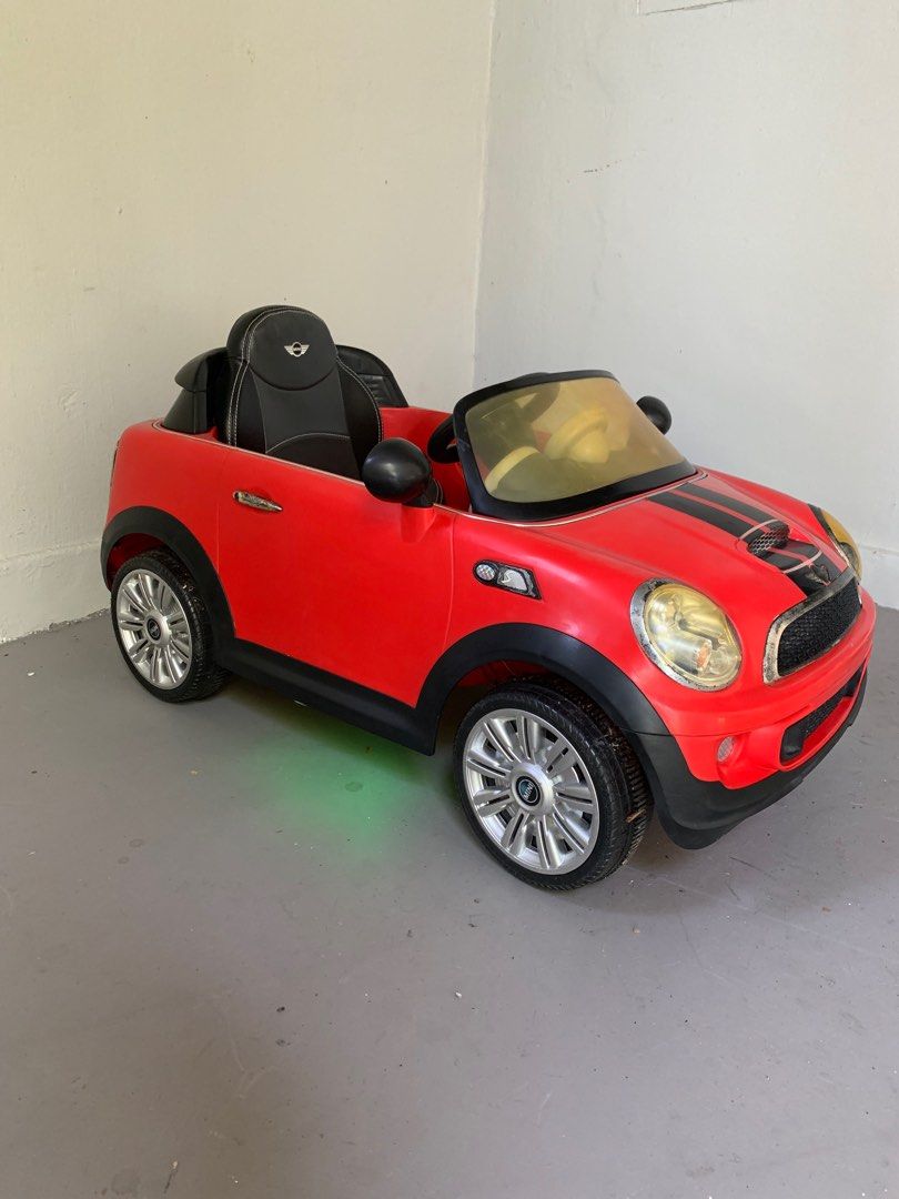 Mini Cooper kids electric car, Hobbies & Toys, Toys & Games on Carousell