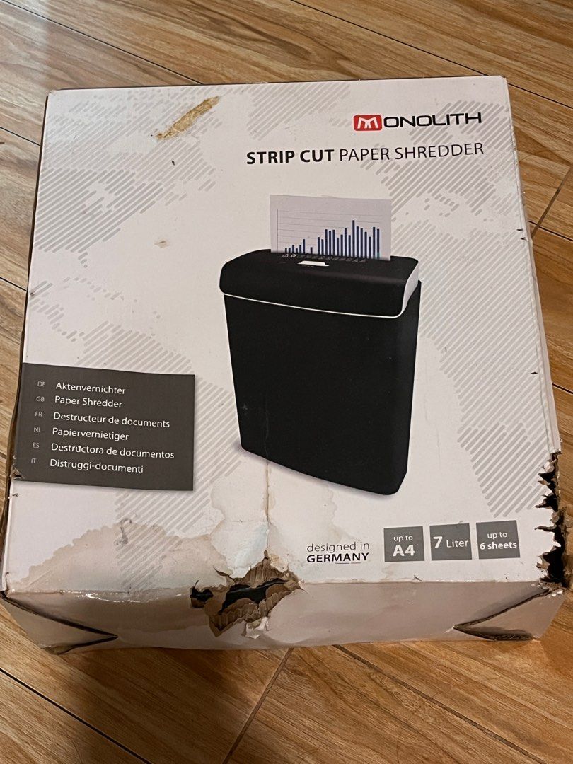 Monolith Paper Shredder, Computers & Tech, Office & Business Technology ...