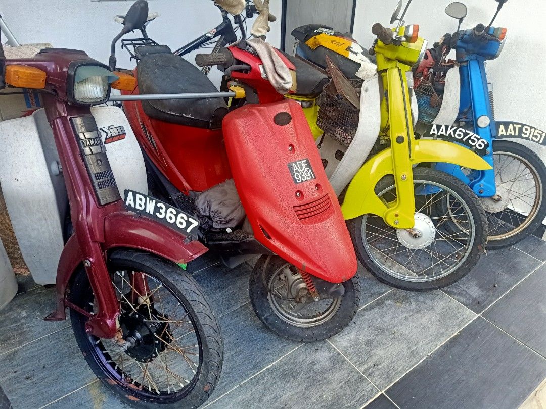motosikal lama - suzuki v100 fr 80 & yamaha 80, Motorbikes on Carousell