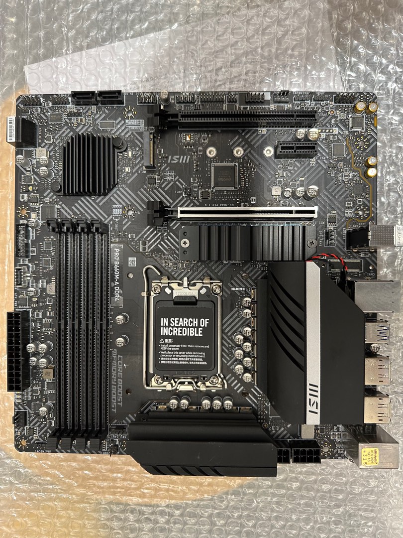 MSI PRO B660M-A Motherboard, 電腦＆科技, 電腦周邊及配件, 電腦周邊產品 - Carousell