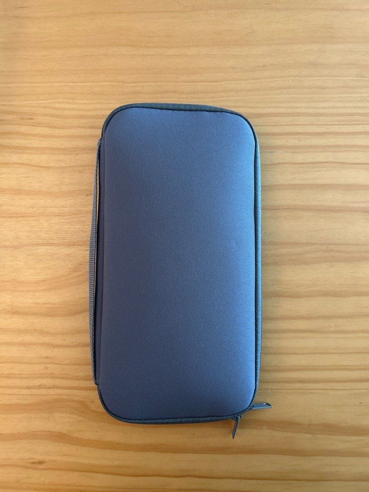 MUJI polyester passport case with mesh pouch Gray, Everything Else on ...